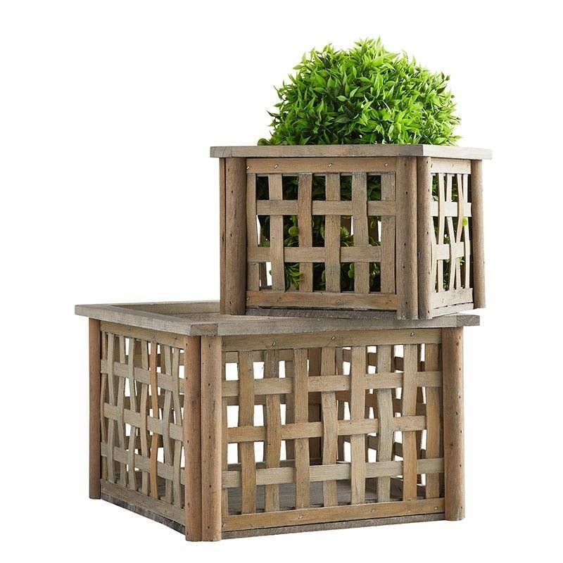 Angle - Square Bin Set | Rustic Eagle Home Decor and Furnishings