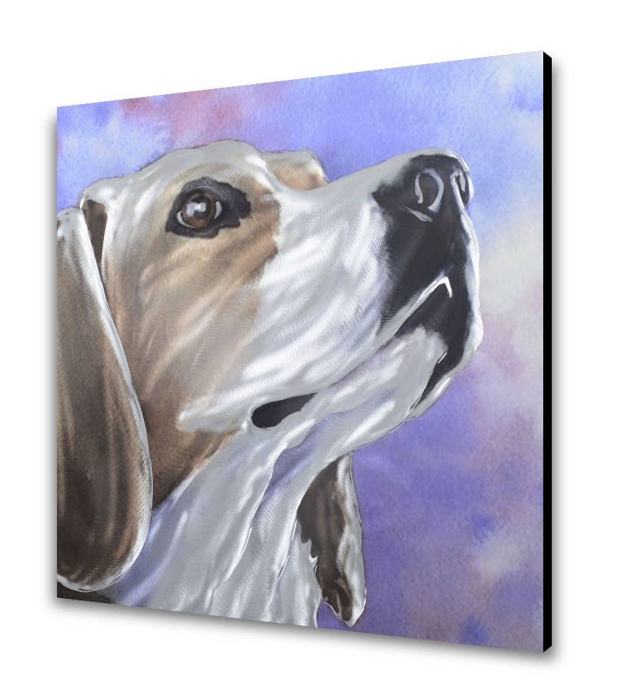 The Proud Beagle Metal Wall Art | Rustic Eagle Home Decor and Furnishings