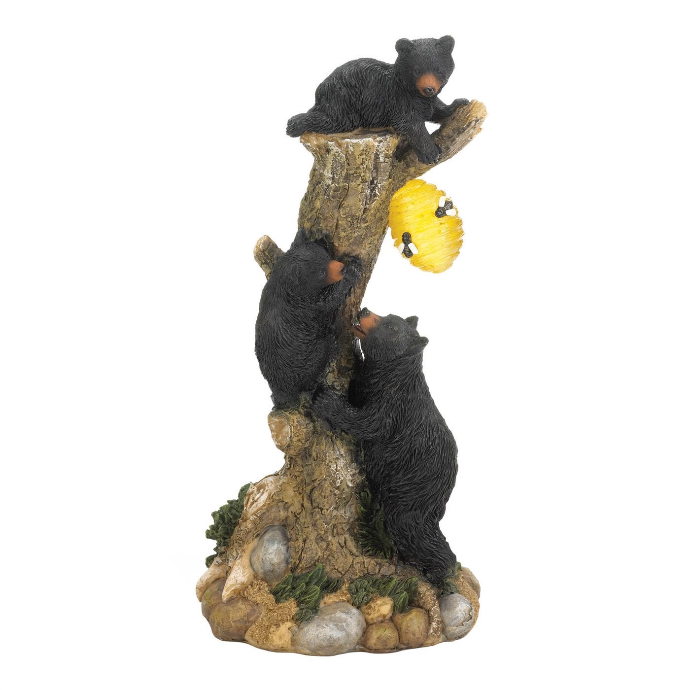 Climbing Bear Honeycomb Solar Light Rustic Eagle Home Decor And